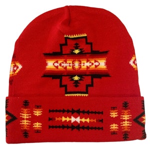 Native American Style Design Beanies Gloves Winter Hats Gloves - Etsy