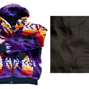 Native American Style Design Super Soft Fleece Sherpa Lining Kids ...