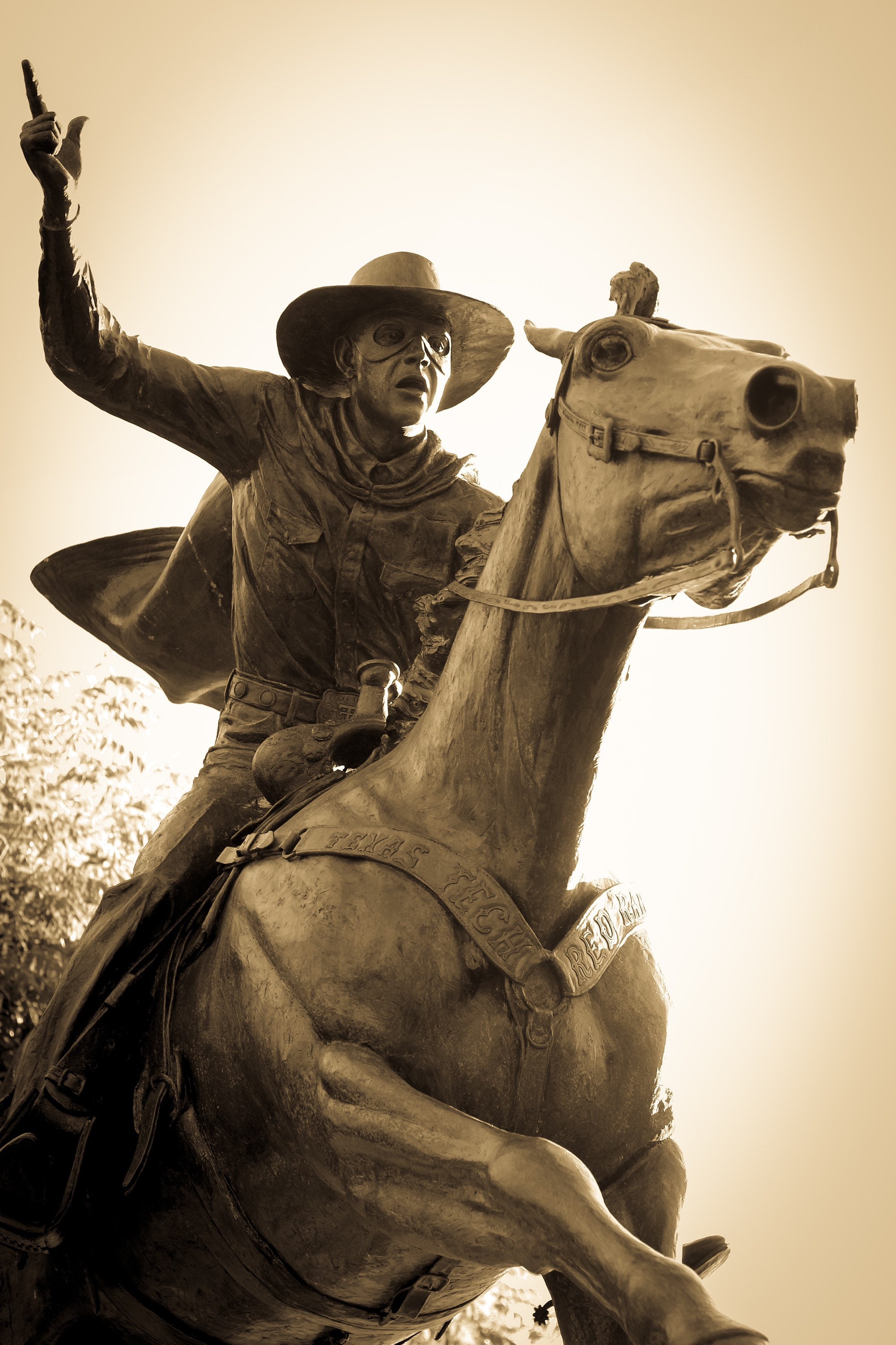 Masked Rider Portrait Sticker Texas Tech Sticker Texas Photography Red ...