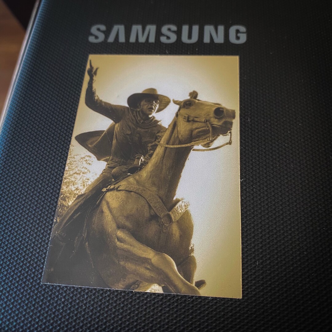 Masked Rider Portrait Sticker Texas Tech Sticker Texas Photography Red ...