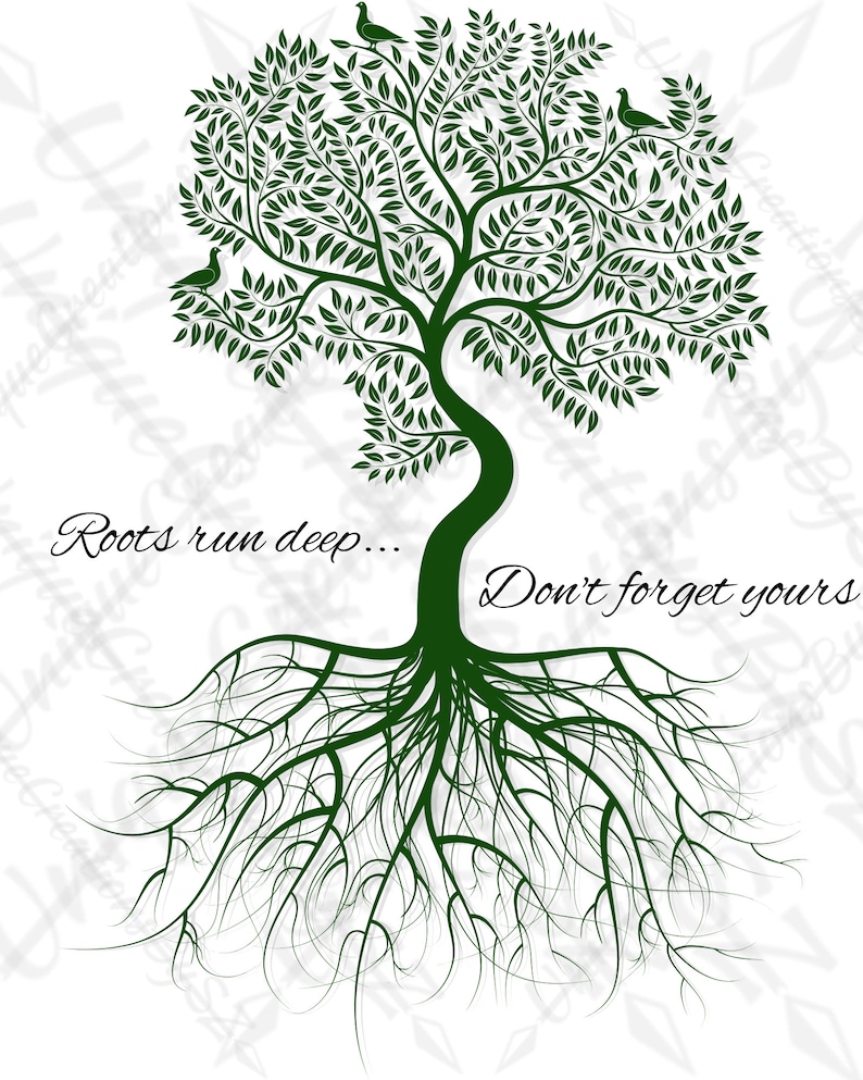 Canvas Digital Download Print, Tree, Roots, Green - Etsy