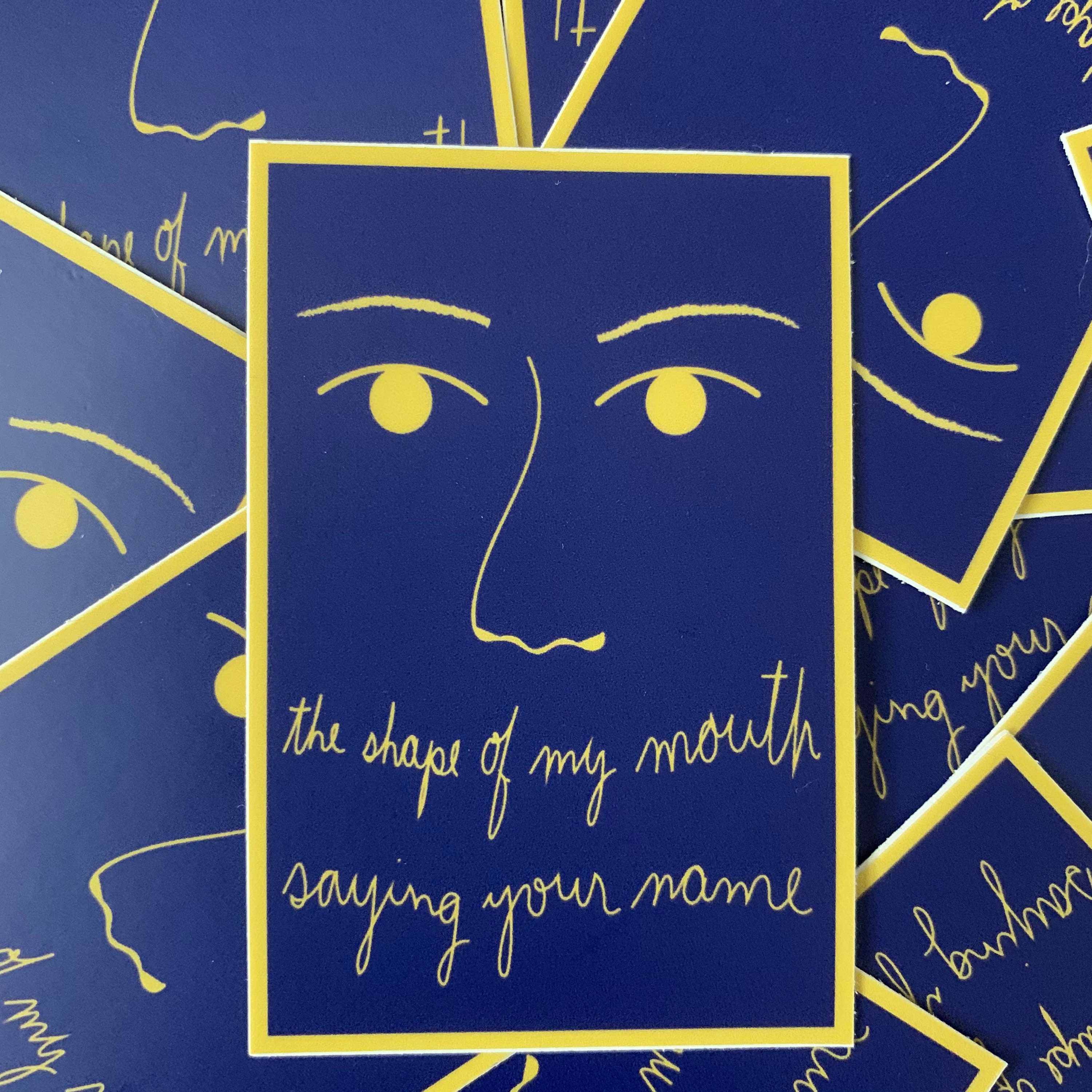 Saying Your Name Sticker - Etsy