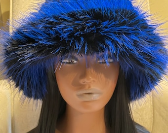 Incredibly Soft Extra Thick Fur Fluffy Fuzzy Bucket Hat vegan Fur Hat ...
