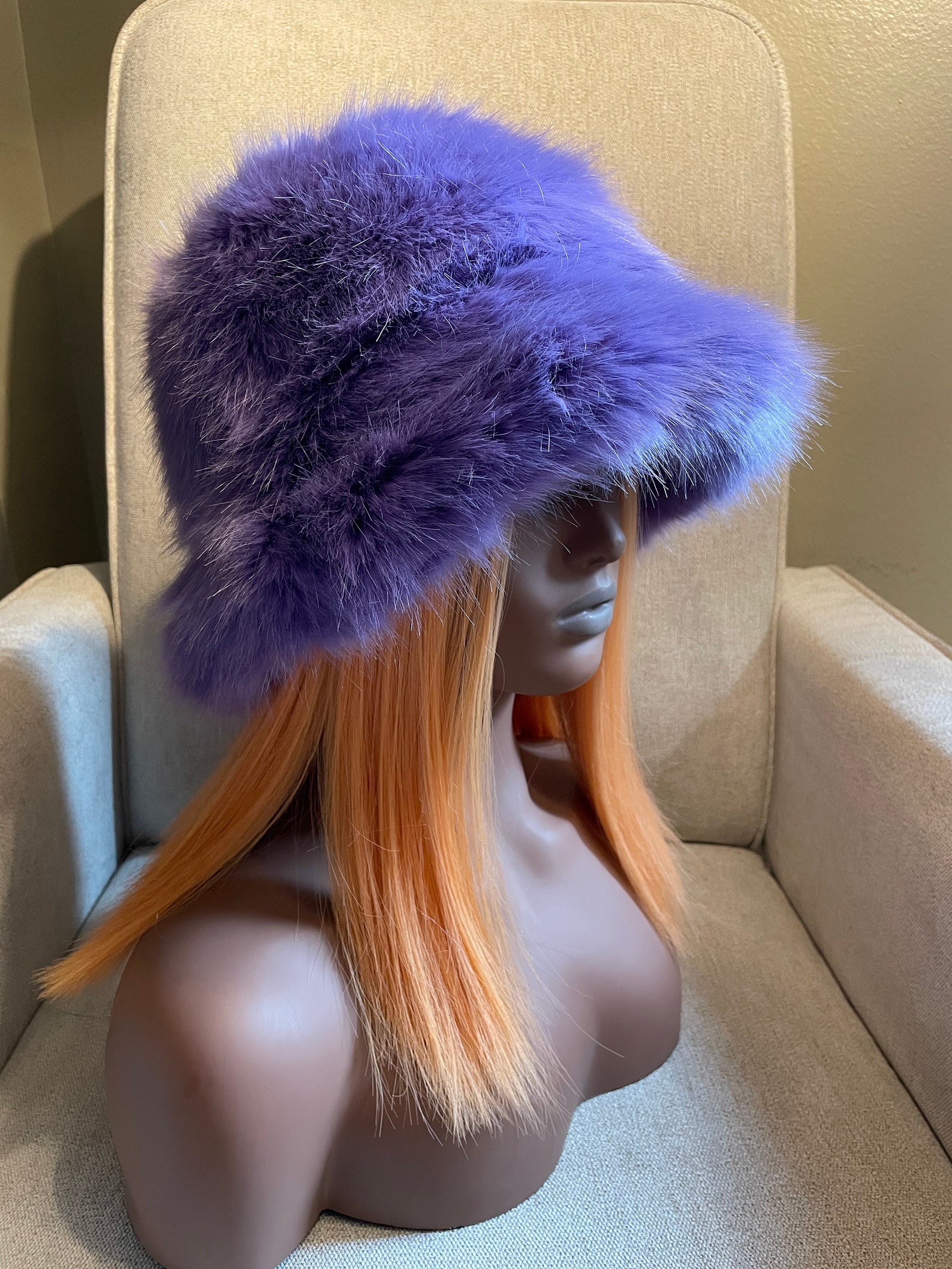 Incredibly Soft Fur Fluffy Fuzzy Bucket Hat vegan Fur Hat - Etsy