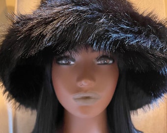 Incredibly Soft Fur Fluffy Fuzzy Bucket Hat vegan Fur Hat festival Hat ...