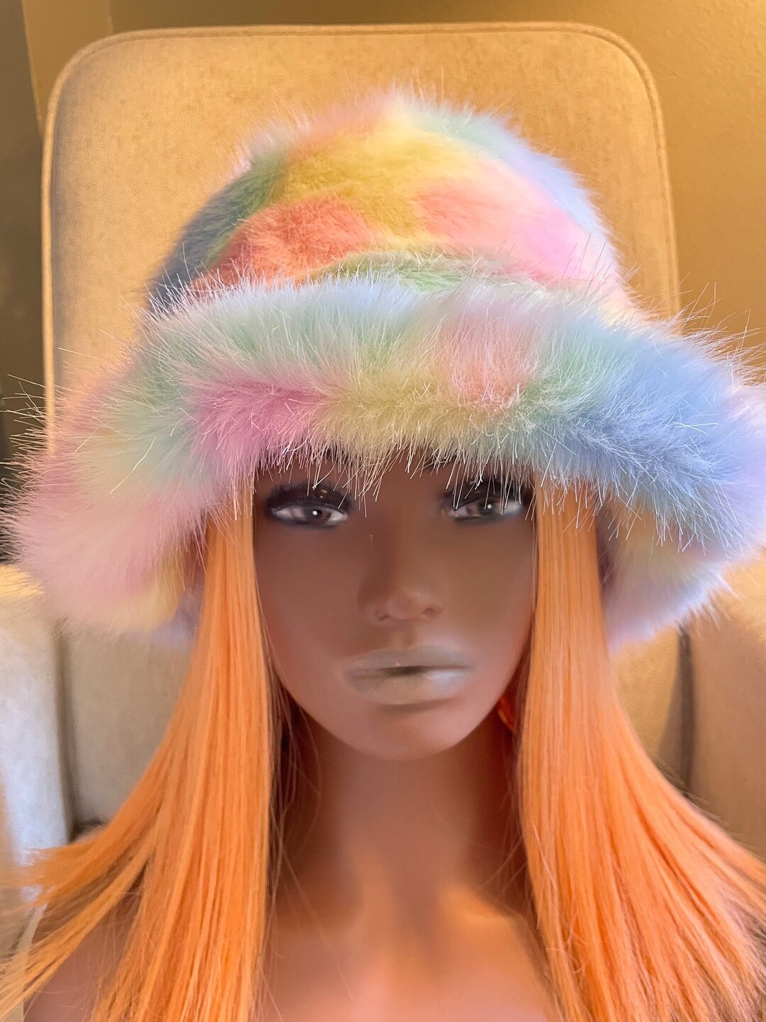 Incredibly Soft Fur Fluffy Fuzzy Bucket Hat -vegan Fur Hat -festival ...