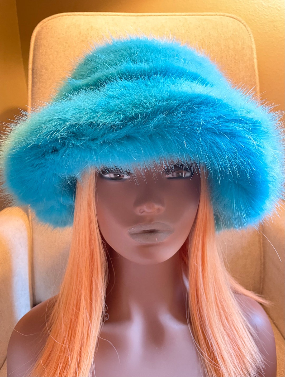 Incredibly Soft Fur Fluffy Fuzzy Bucket Hat -vegan Fur Hat -festival ...