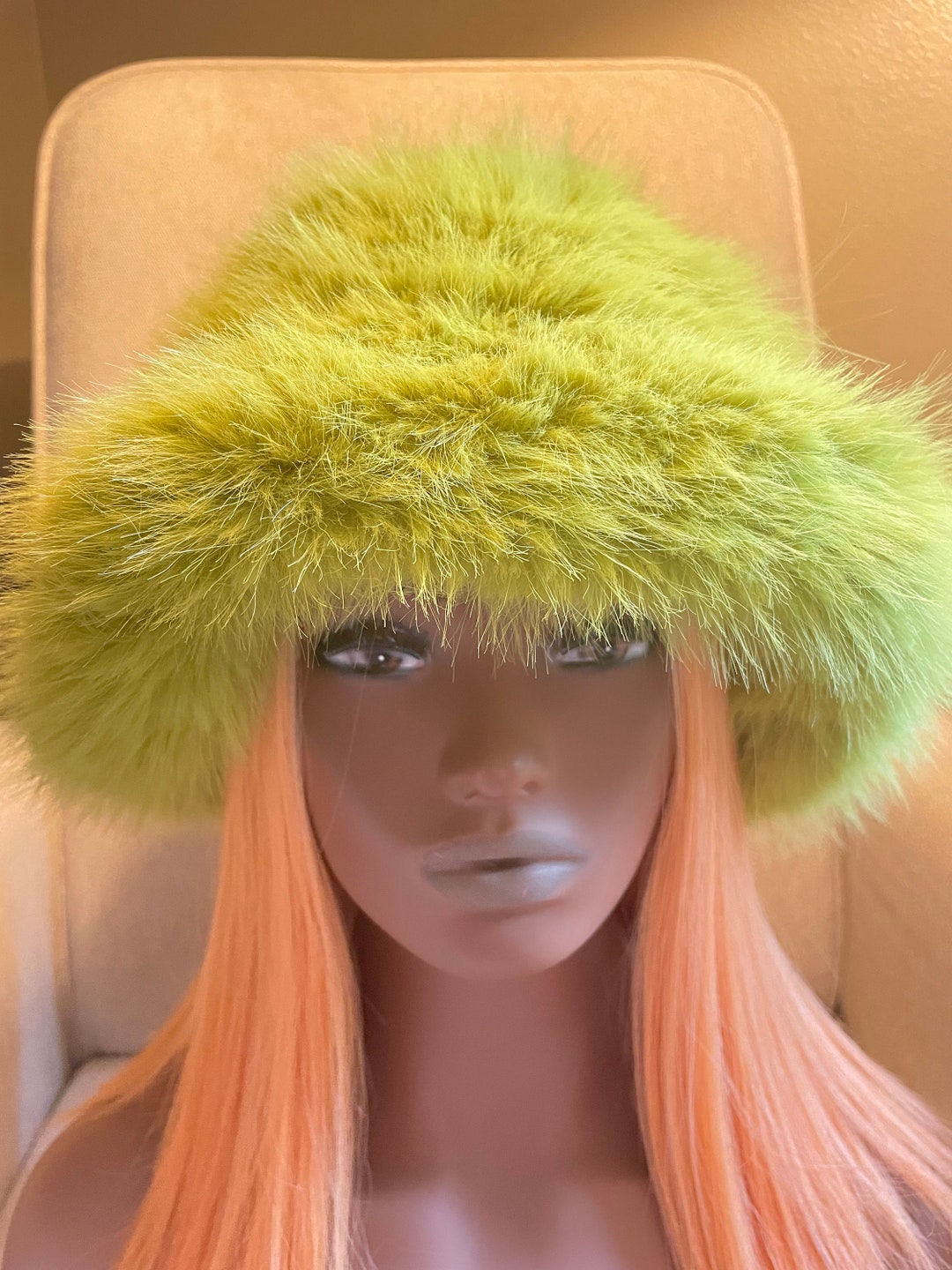 Incredibly Soft Fur Fluffy Fuzzy Bucket Hat -vegan Fur Hat -festival ...