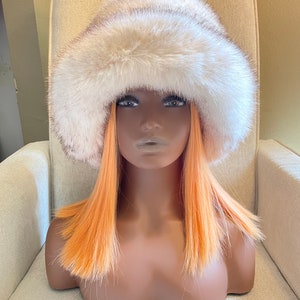 Incredibly Soft Extra Thick Fur Fluffy Fuzzy Bucket Hat -vegan Fur Hat ...