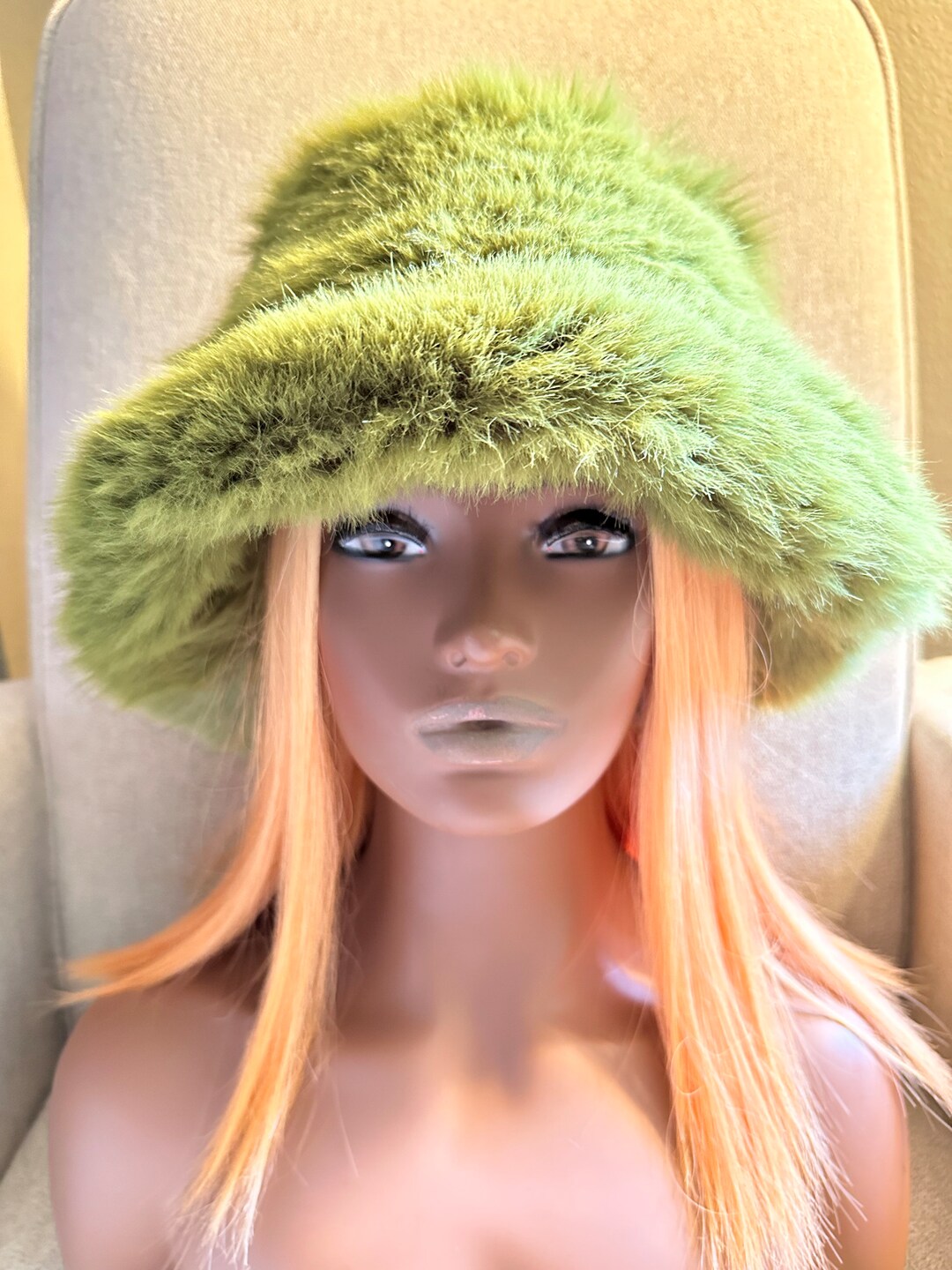 Incredibly Soft Fur Fluffy Fuzzy Bucket Hat vegan Fur Hat festival Hat ...