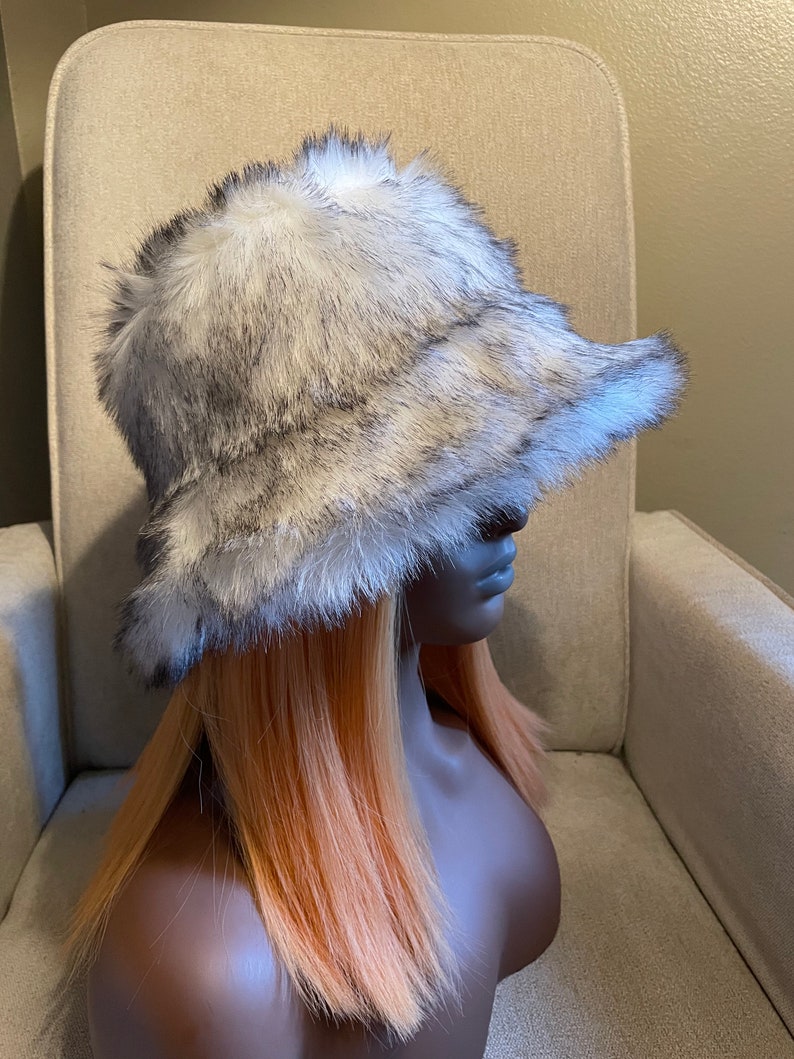 Incredibly Soft Fur Fluffy Fuzzy Bucket Hat vegan Fur Hat - Etsy