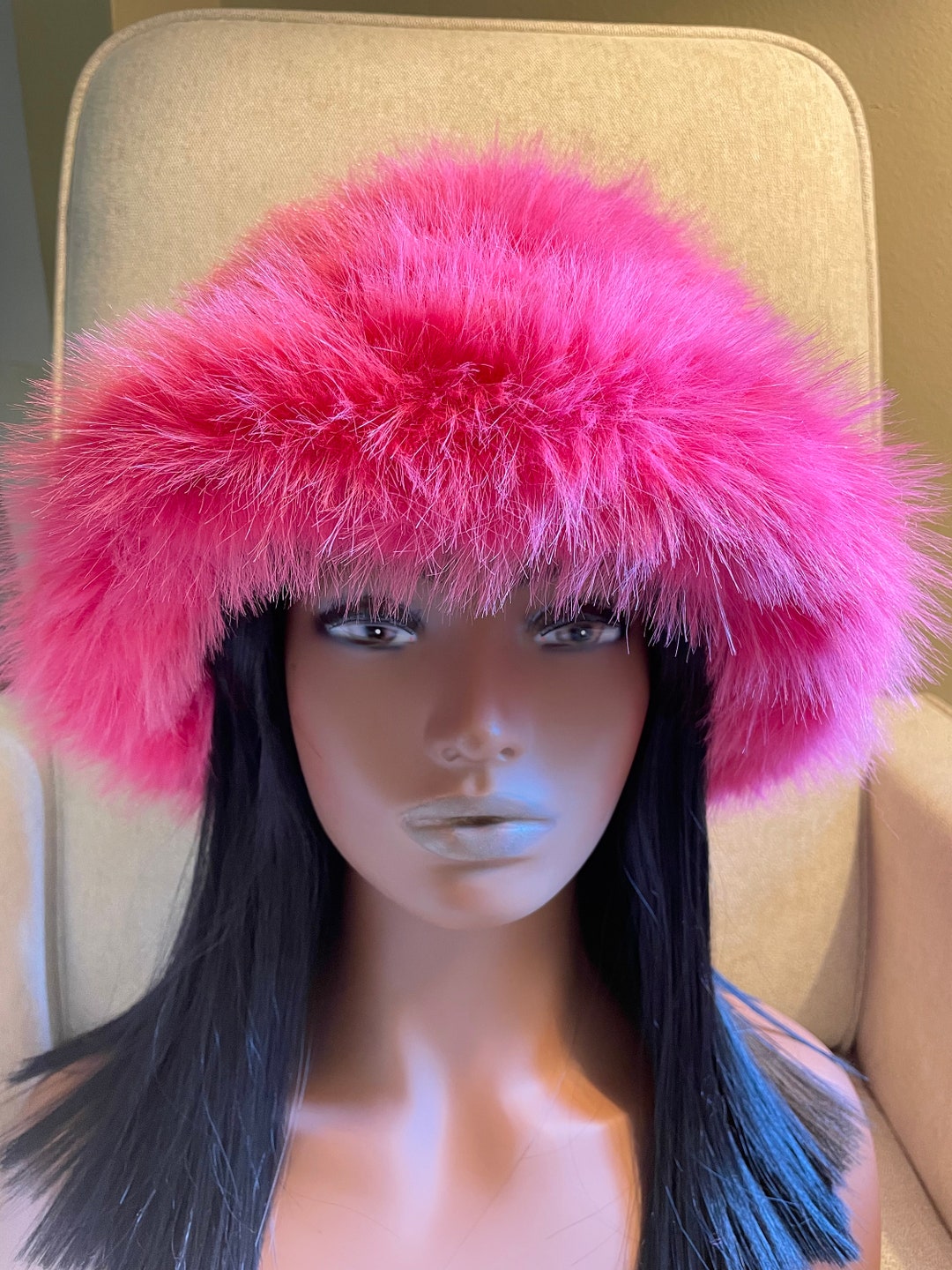 Incredibly Soft Fur Fluffy Fuzzy Bucket Hat -vegan Fur Hat -festival ...