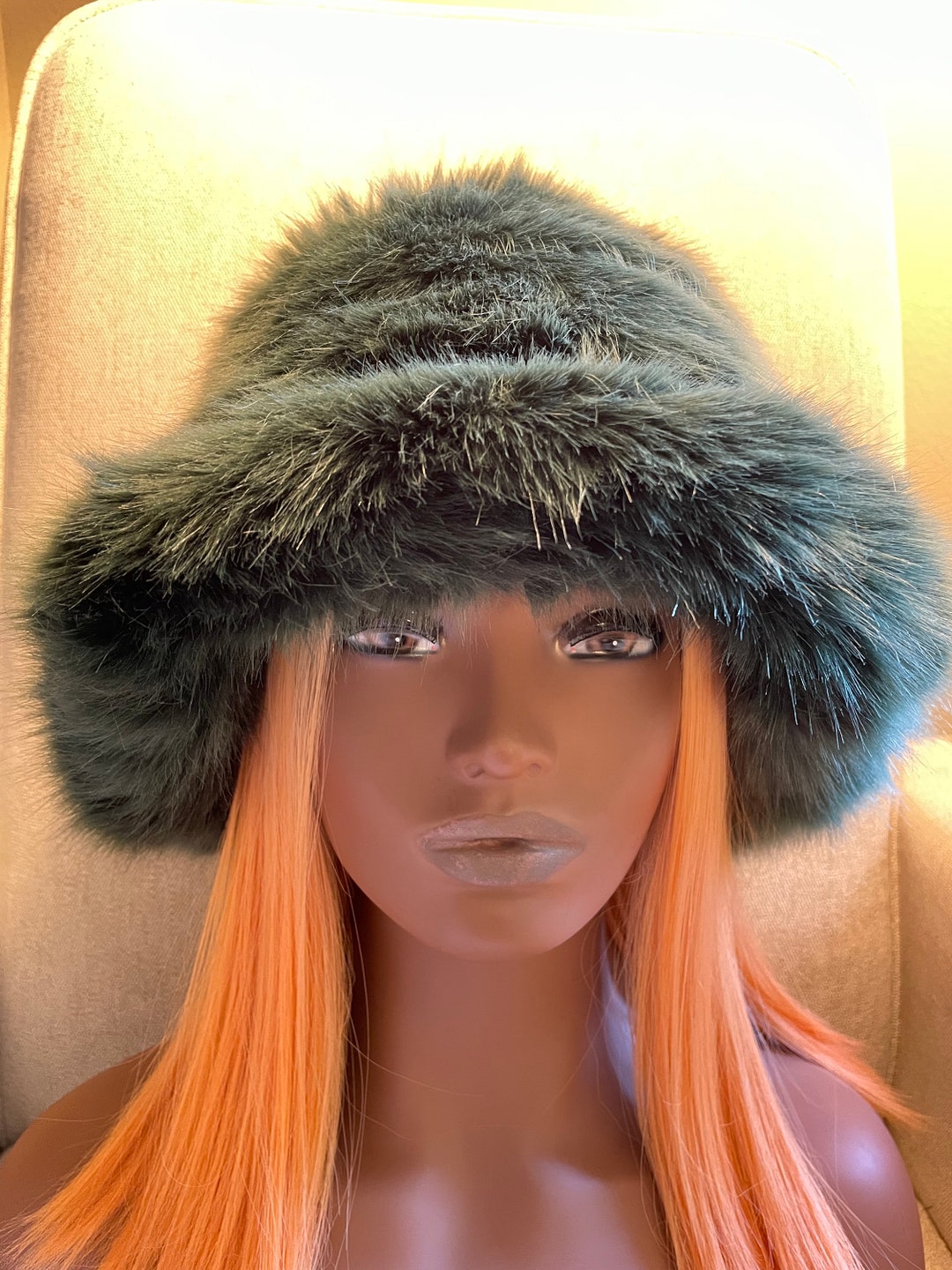 Incredibly Soft Fur Fluffy Fuzzy Bucket Hat -vegan Fur Hat -festival ...