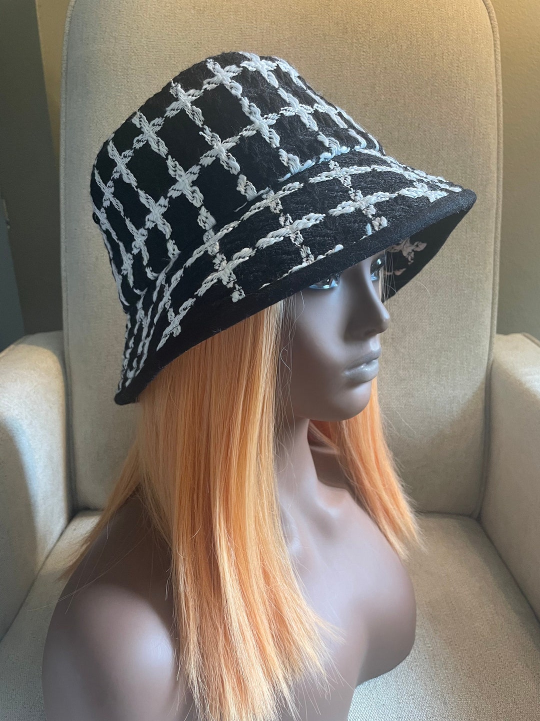 Coco Tweed Bucket Hat - Wool Bucket Hat- Fall Hat- Winter Bucket Hat - Etsy