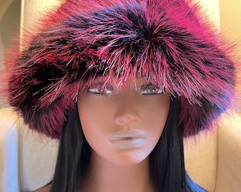 Incredibly Soft Extra Thick Fur Fluffy Fuzzy Bucket Hat -vegan Fur Hat ...