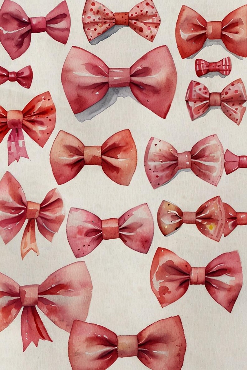 Girl Nursery Bow Art; Pink Bows; Girl Art; Bow Decor; 4 Print Options ...
