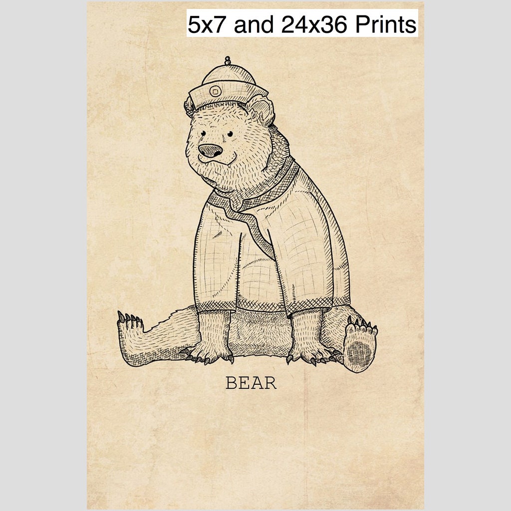 Bosco The Bear Art Print Avatar The Last Airbender Atla And | Etsy