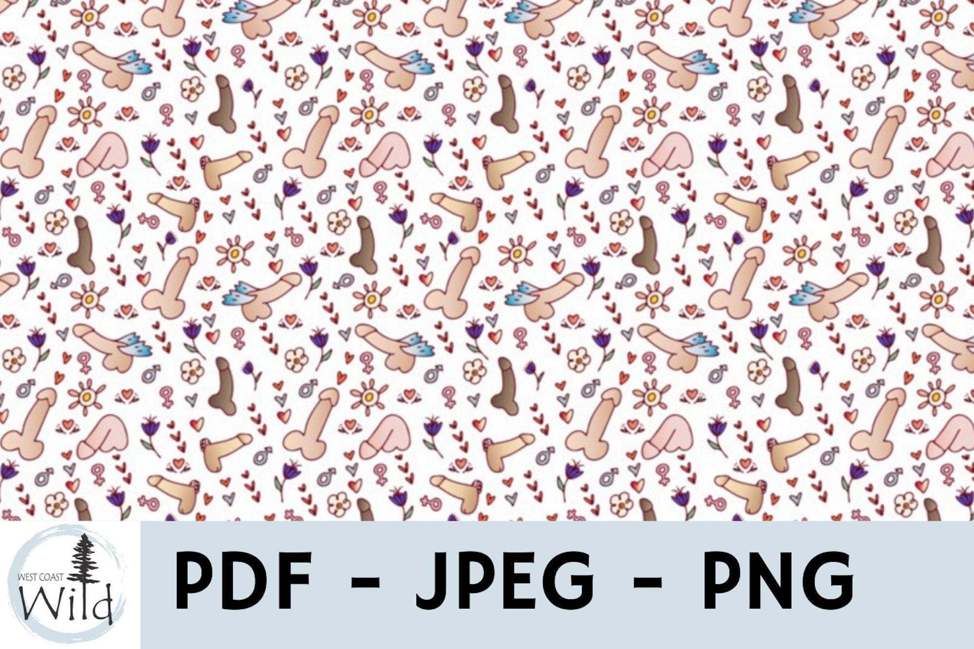 Penis Print Png Pdf Jpeg Funny Print Digital Download Etsy