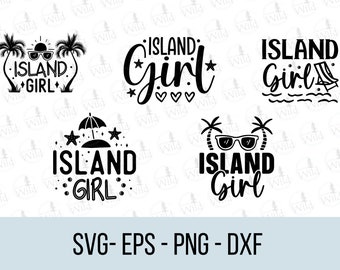 Island Girl Clipart - Etsy