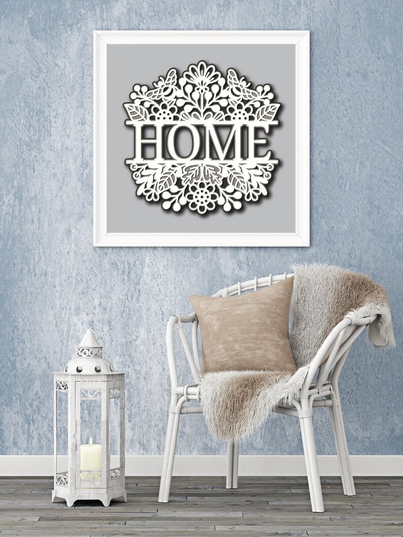 3D Home SVG Layered Cut Files Cricut Project Home Sign Svg - Etsy