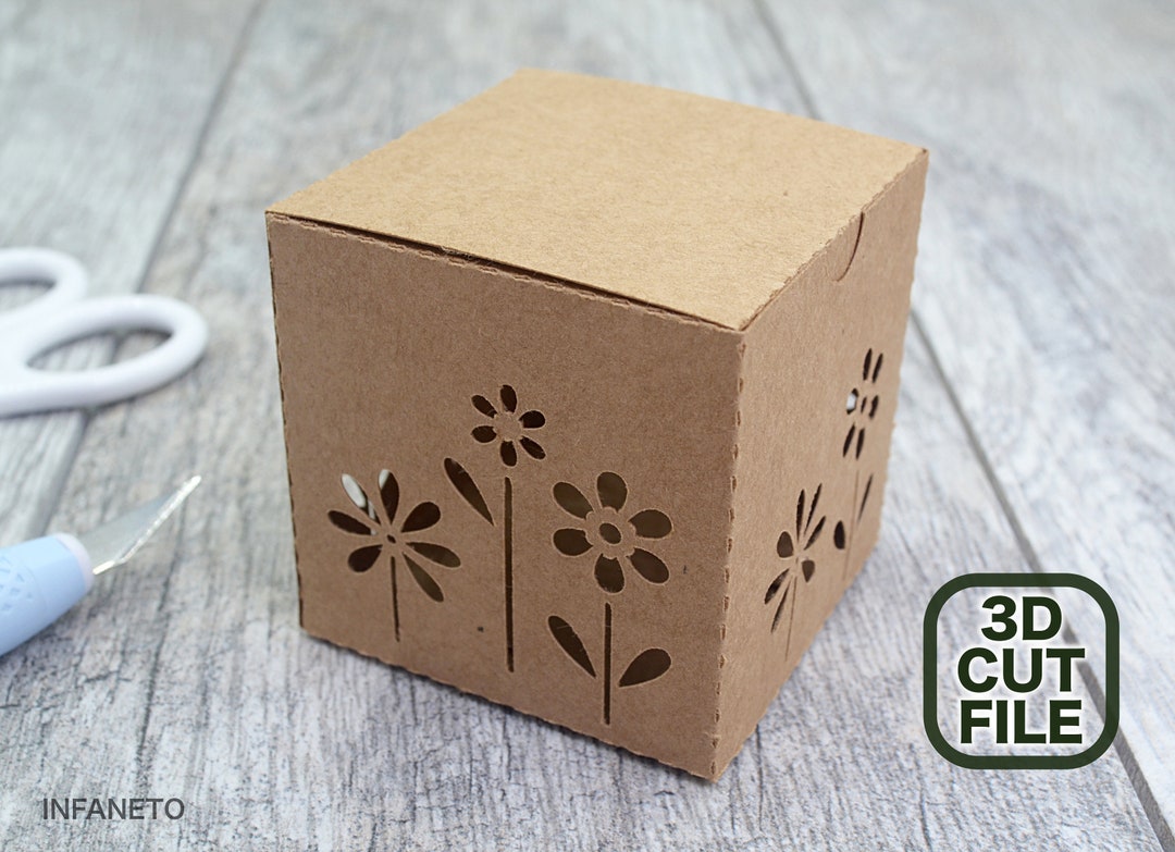 Gift Box Template Cricut Cut File Silhouette Patterns Party Wedding ...