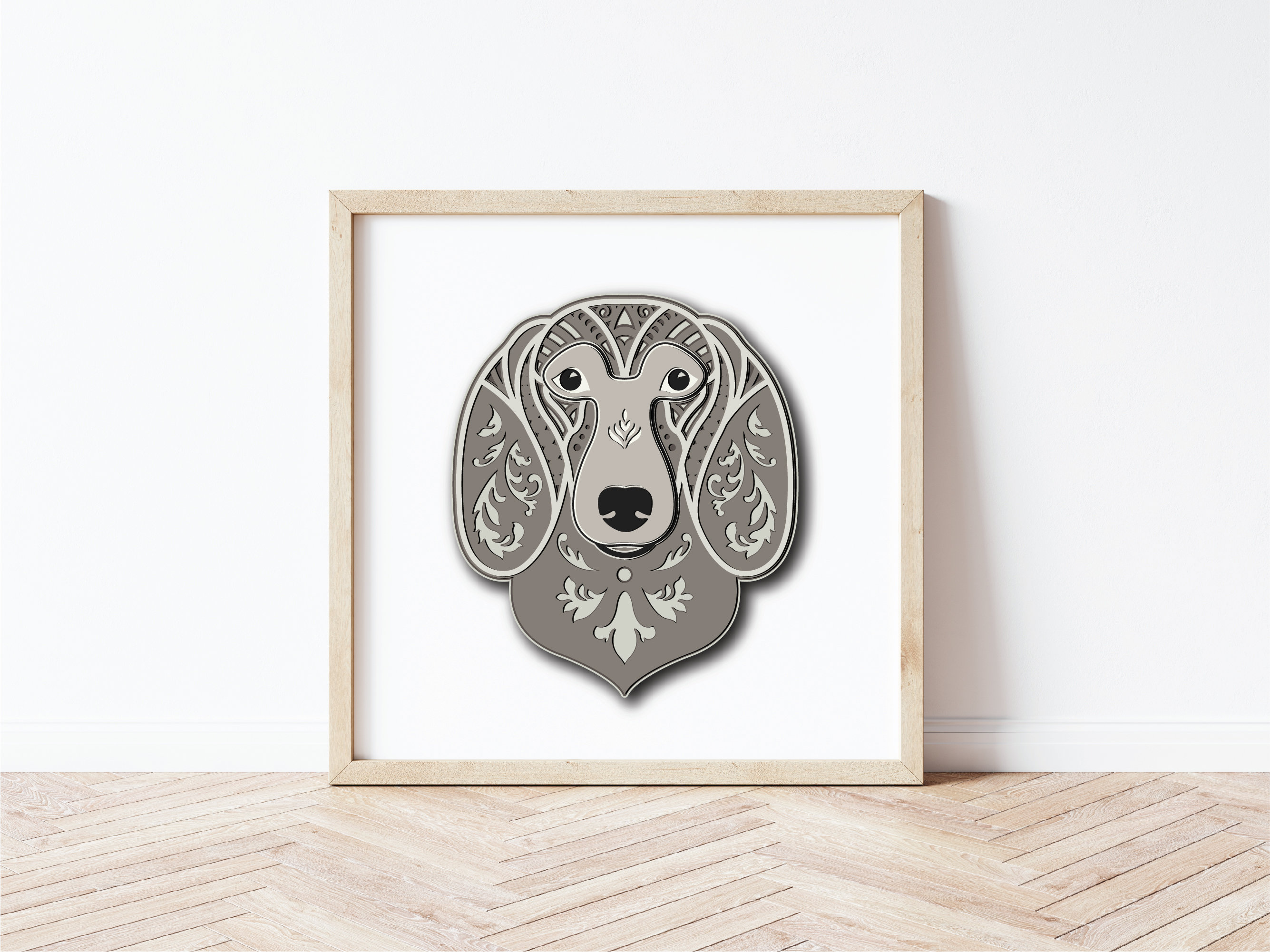 3D Dog SVG Laser Cut File Layered Svg Vector Template - Etsy Australia