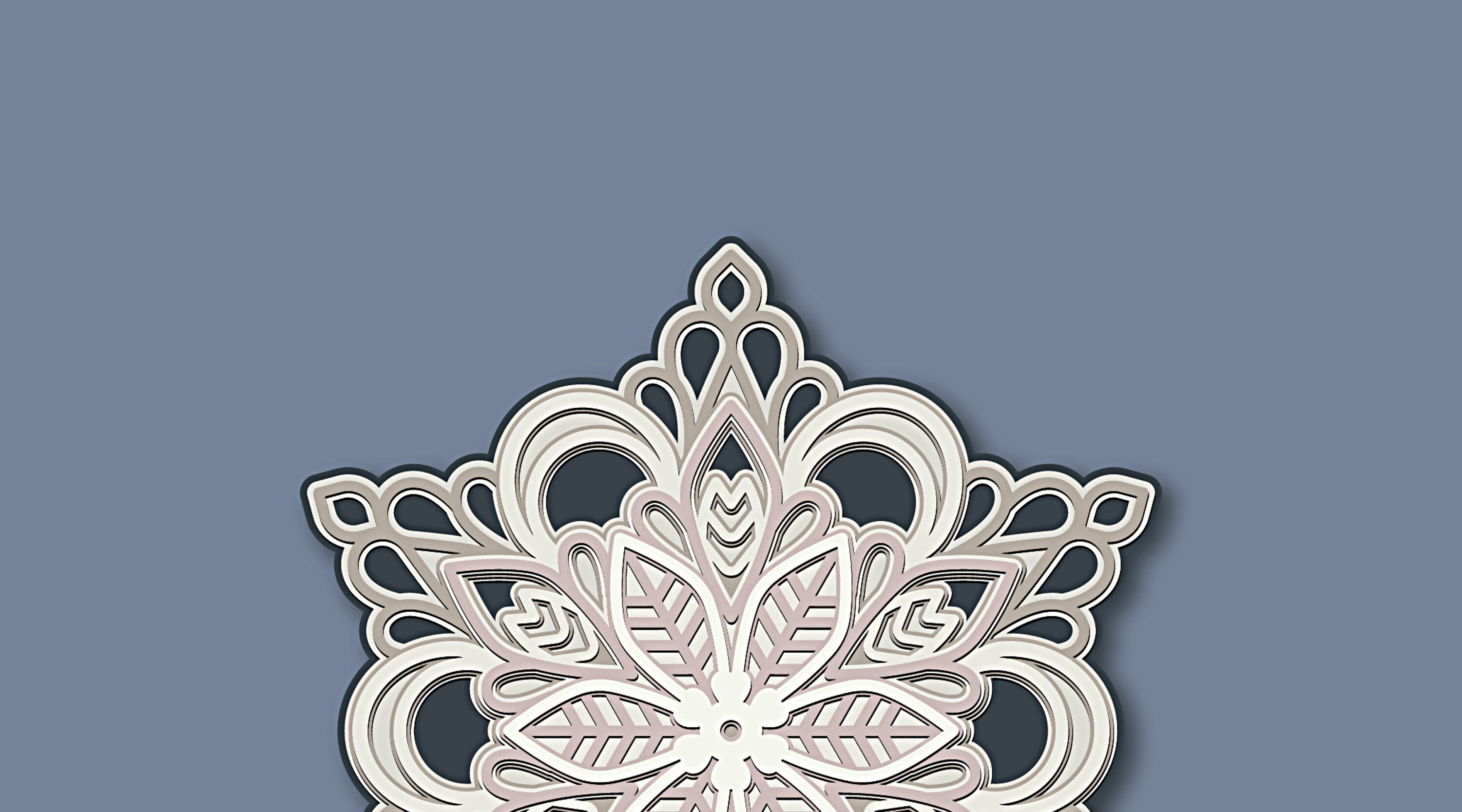 Snowflake SVG Layer svg Multilayer Cut File Christmas | Etsy