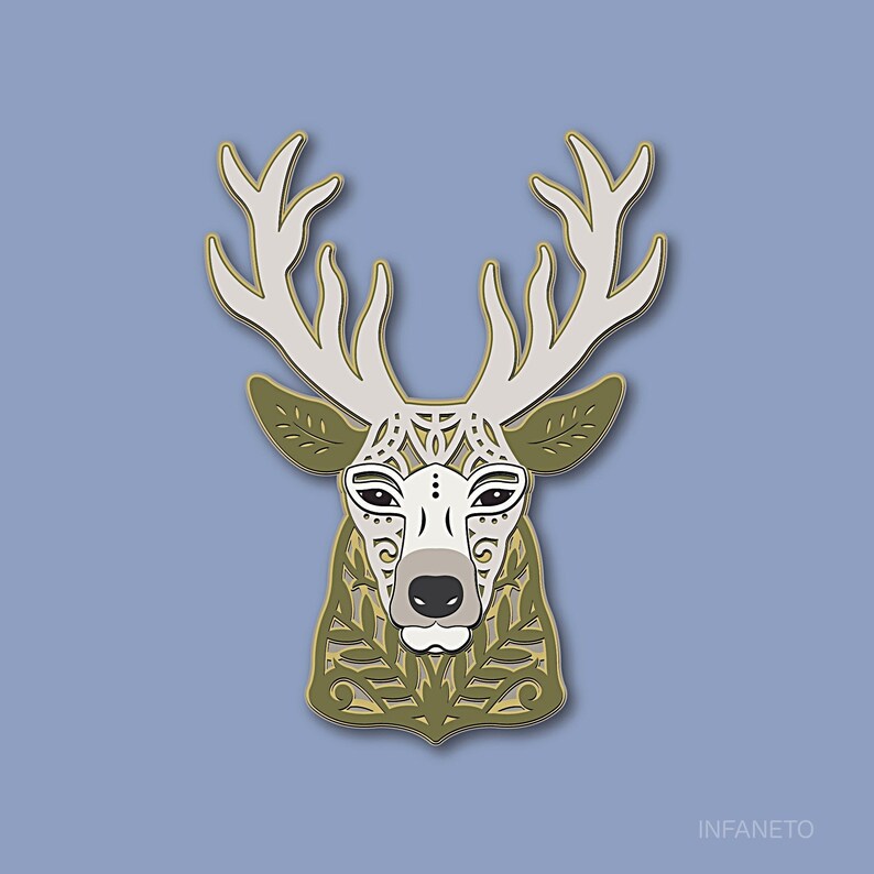 Deer SVG Layered File Laser Svg 3D Model Cricut Cutting - Etsy