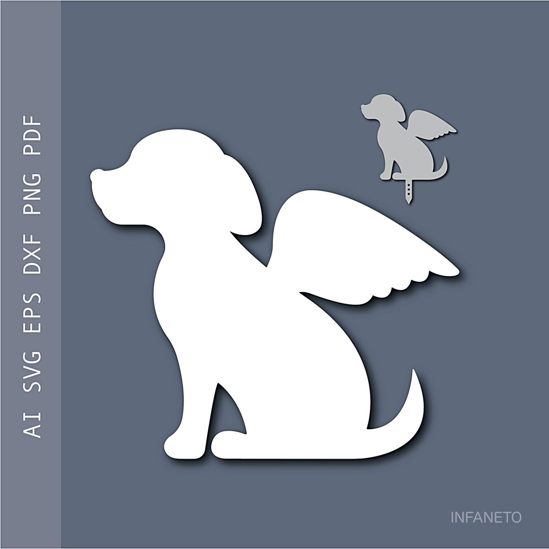 Dog SVG Pet Memorial Svg Yard Decor Svg Dog Loss File Laser Cut File ...