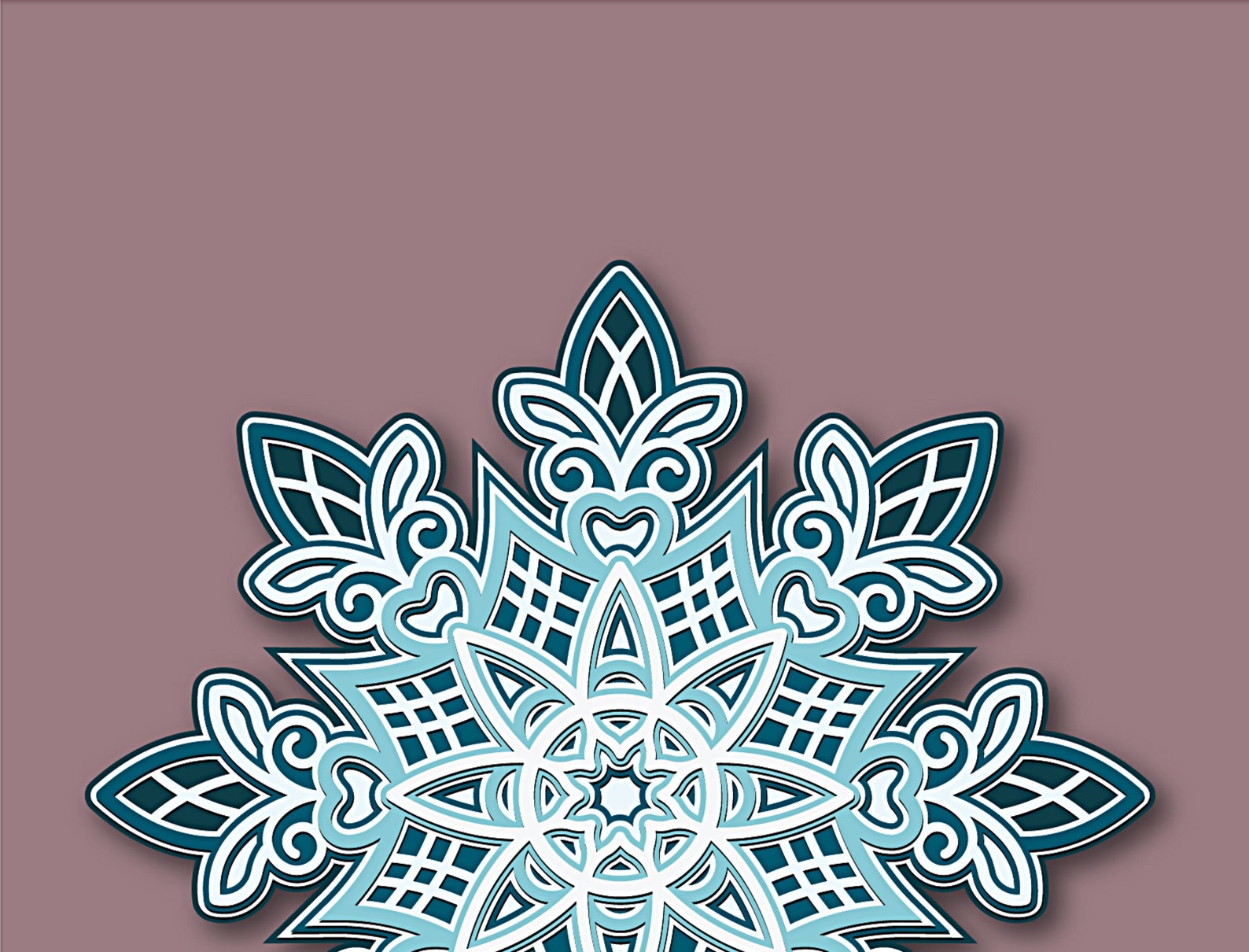 Snowflake SVG Multilayer Laser Cut File Layered Svg 3D - Etsy