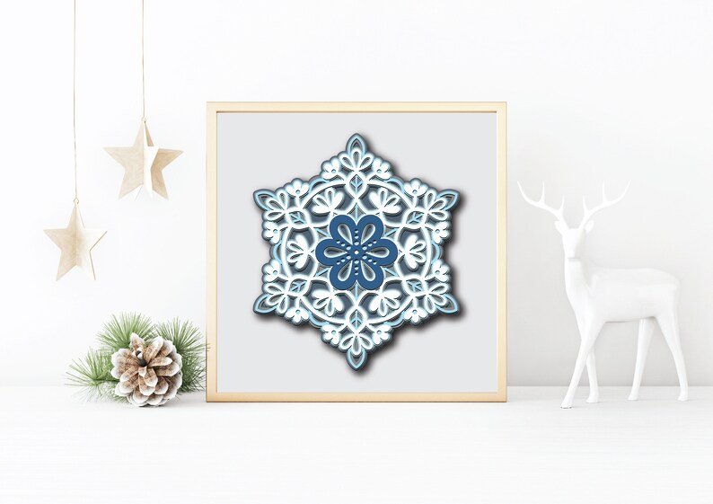 Snowflake Svg Multilayer Christmas Svg Laser Cut File Cricut | Etsy