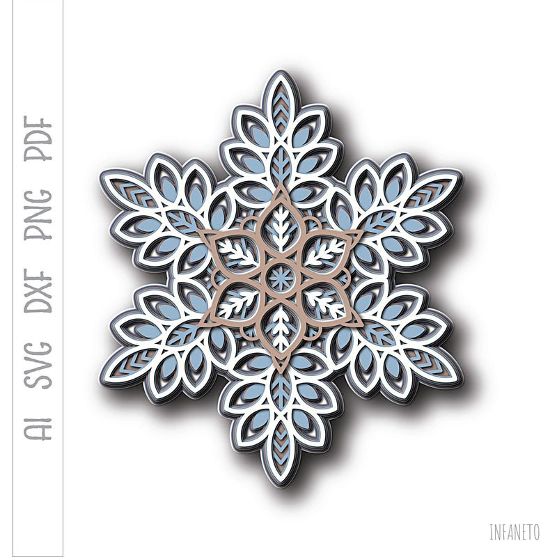 Snowflake Mandala Patterns - Etsy