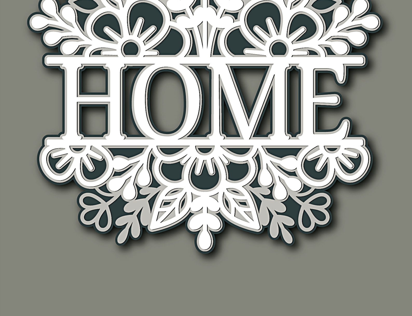 Home Sign SVG Layered Cut Files Cricut File Svg Floral Svg - Etsy