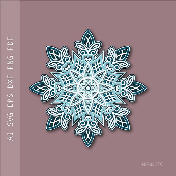 Snowflake Silhouette - Etsy