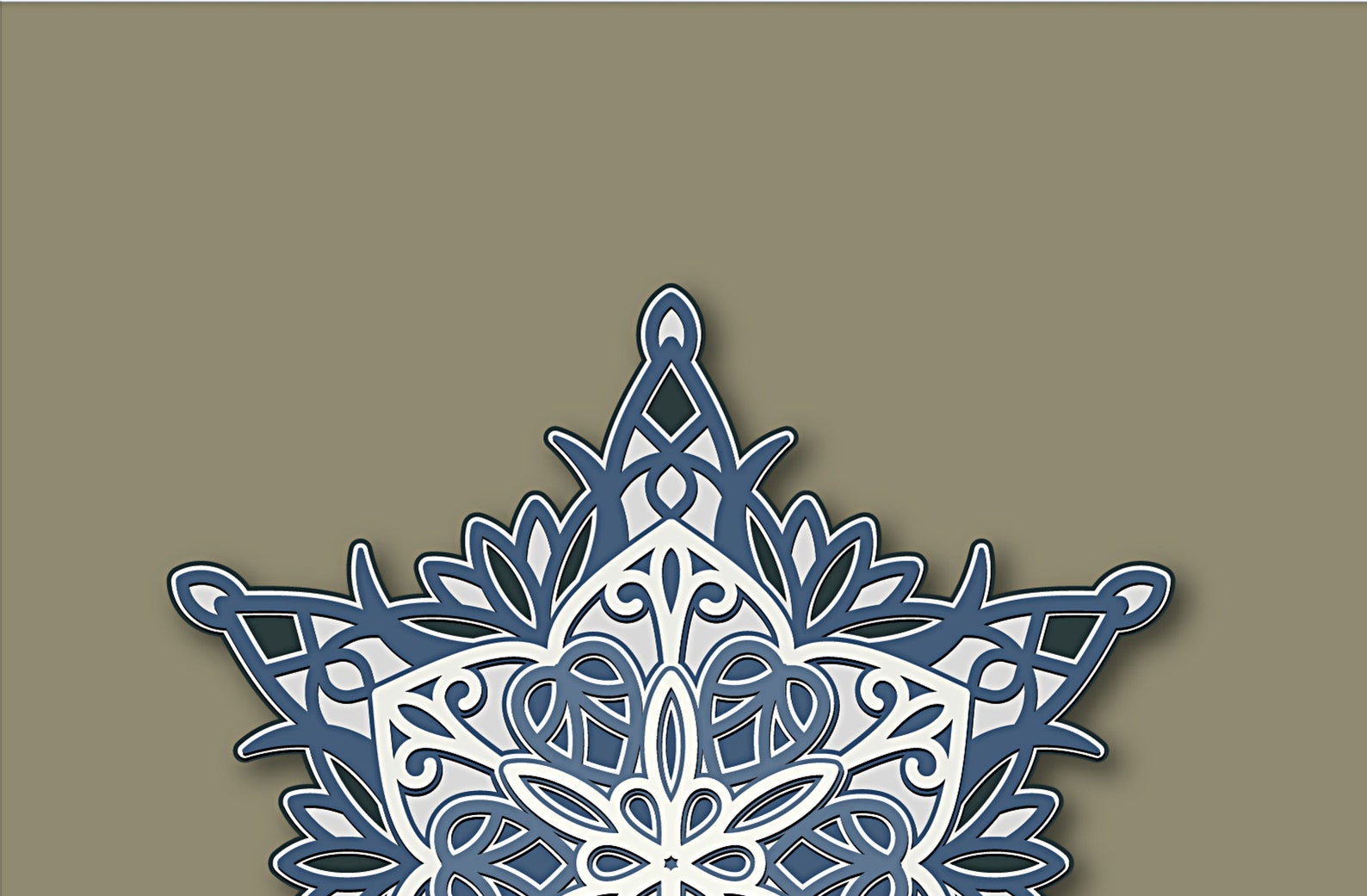 Multilayer Snowflake SVG Mandala Svg Laser Cut File 3D - Etsy