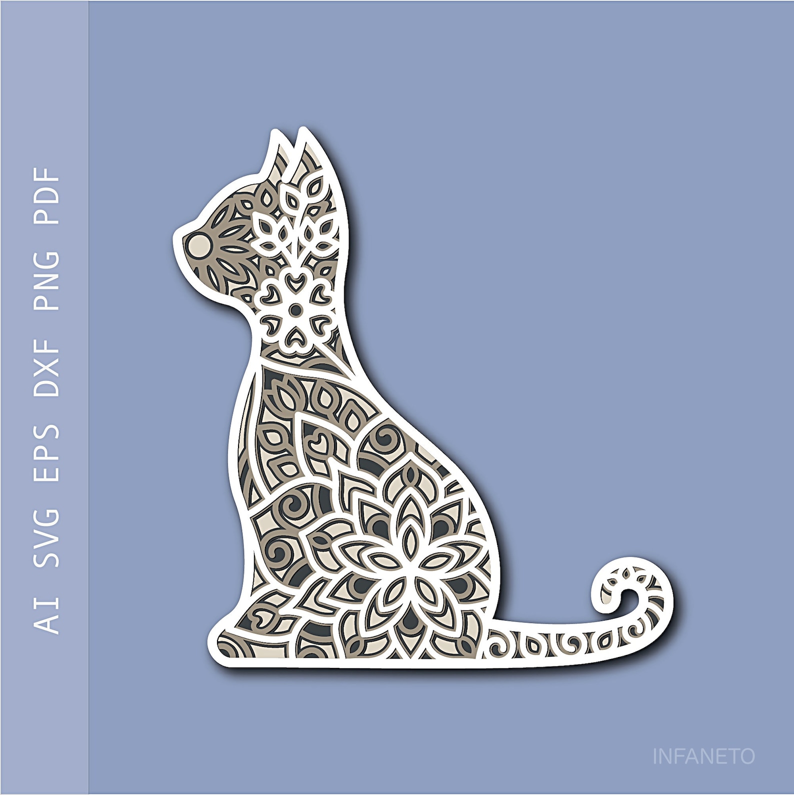 Cat SVG, Cutting File, SVG Files for Cricut, Multilayer Svg, DIY ...