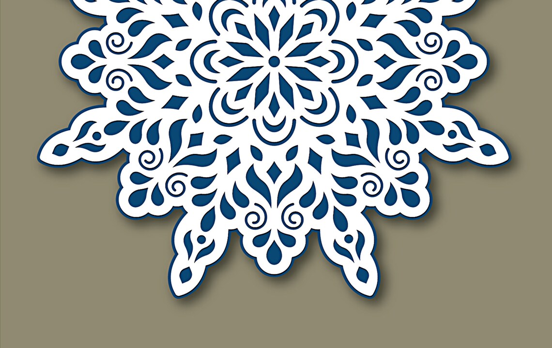 Snowflake Svg Layer Cut File Paper Laser Cut File Cricut Diy - Etsy