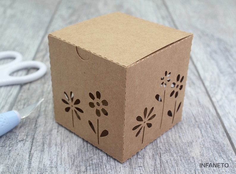 Gift Box Template Cricut Cut File Silhouette Patterns Party - Etsy