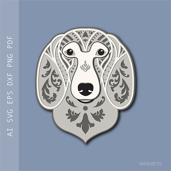 3D Dog SVG Laser Cut File Layered Svg Vector Template | Etsy Australia