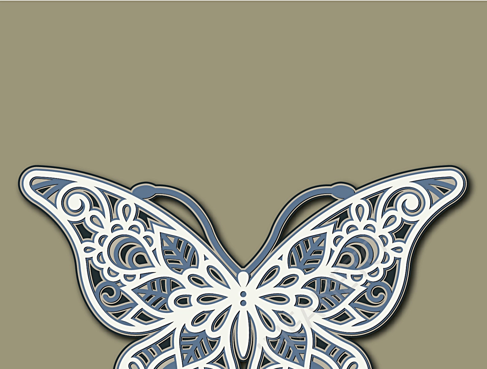 Butterfly SVG Layered Butterfly Svg Paper Cut File Cricut | Etsy