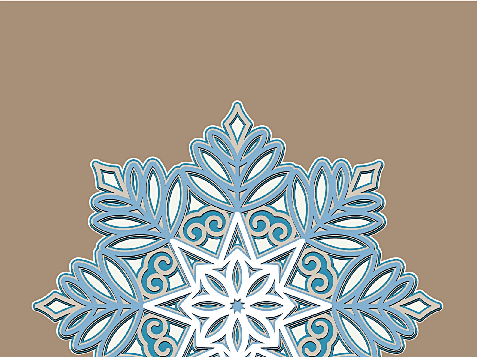 3D Snowflake Svg Layered Christmas Svg Paper Cut File Cricut - Etsy