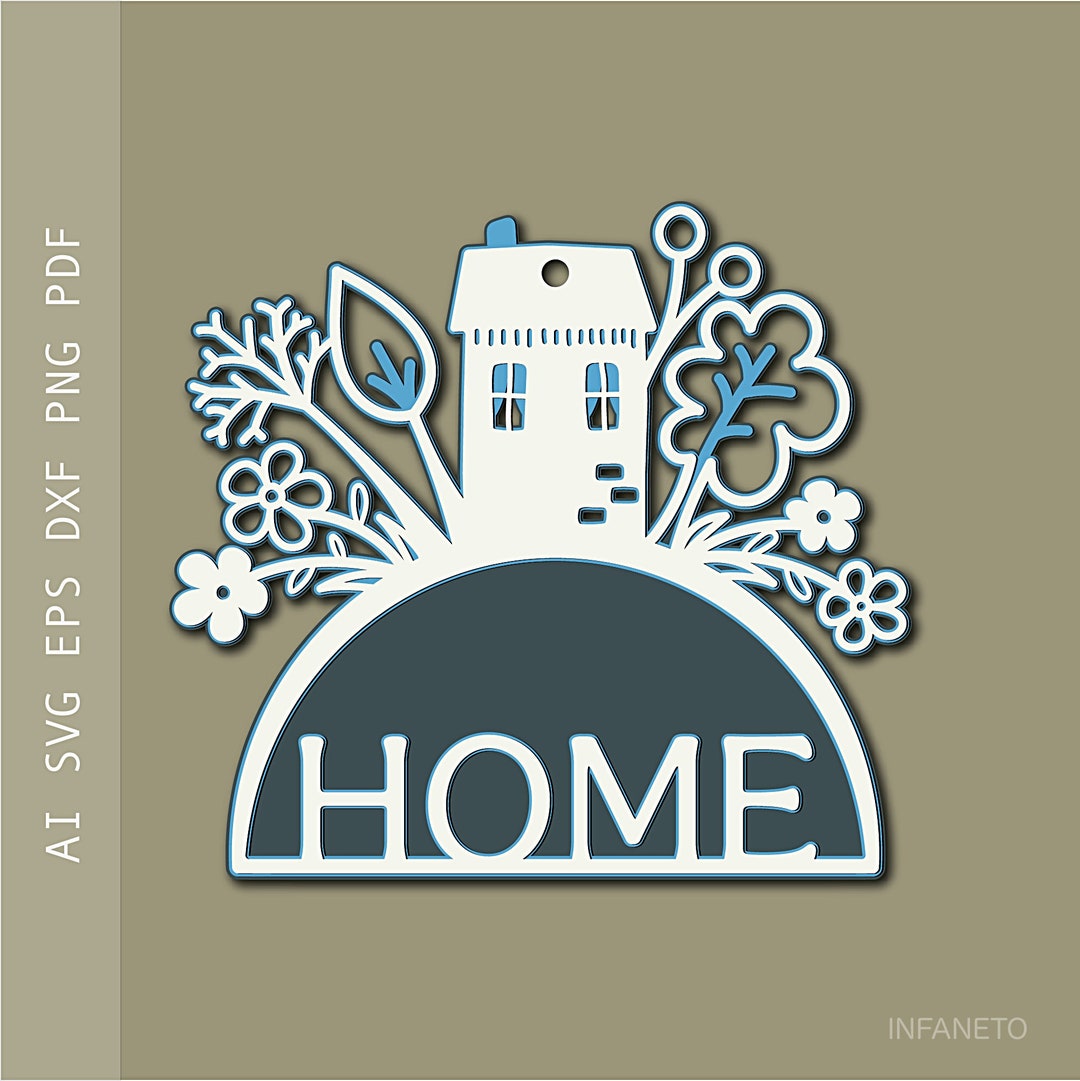3D Home SVG Multilayered Laser Cut File Cricut Project Paper Cut Svg ...