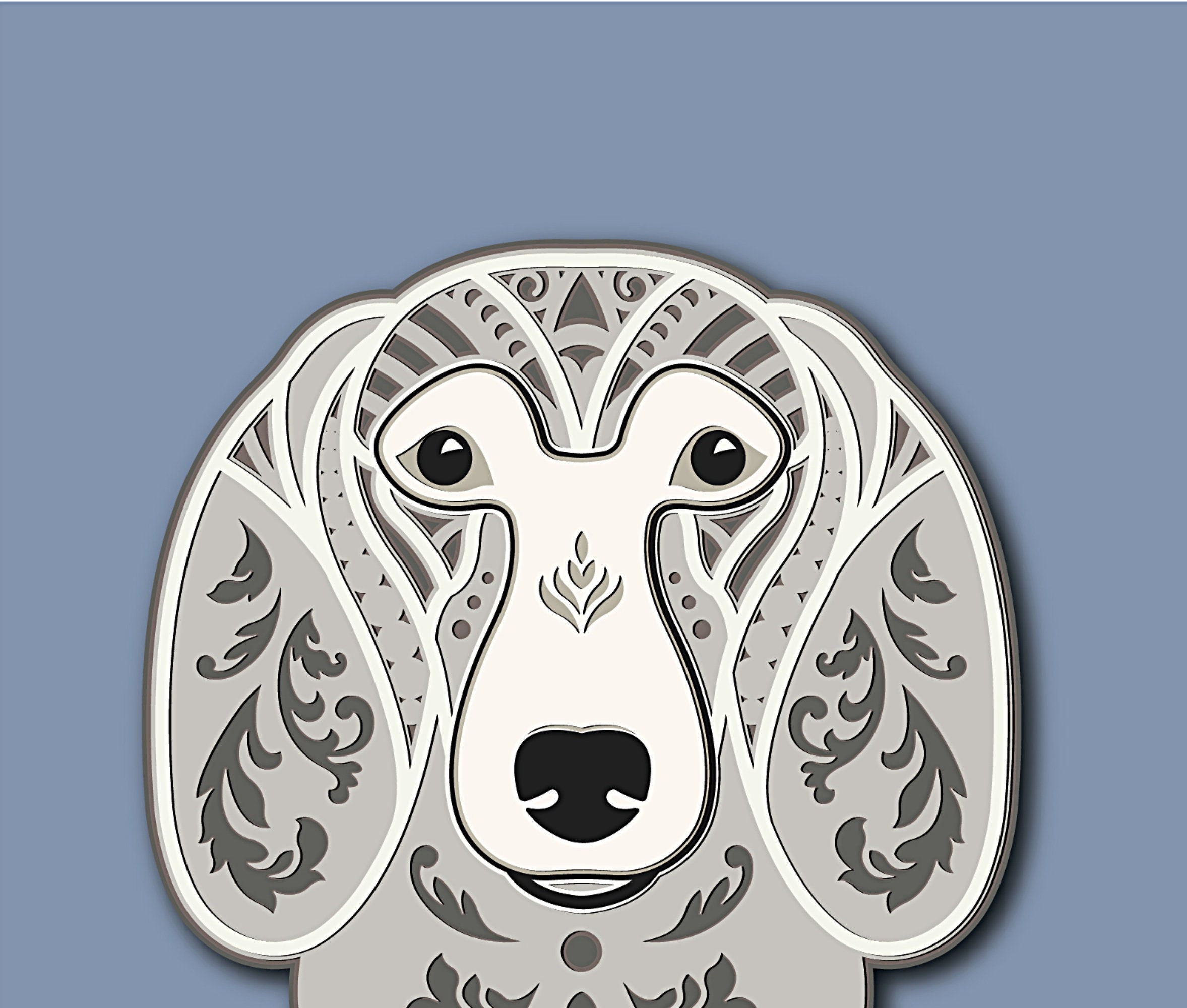 3D Dog SVG Laser Cut File Layered Svg Vector Template - Etsy Australia