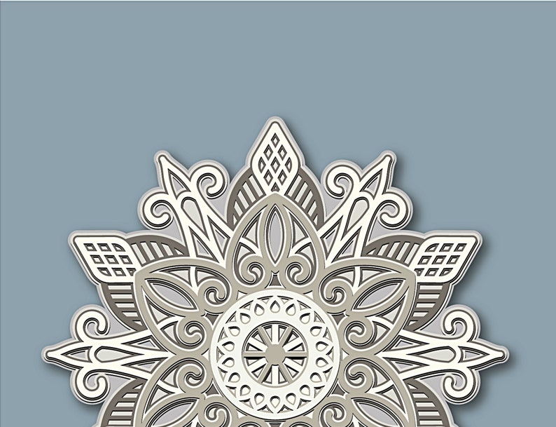 Snowflake SVG Multilayered Cut File Layer Svg 3D Model SVG | Etsy