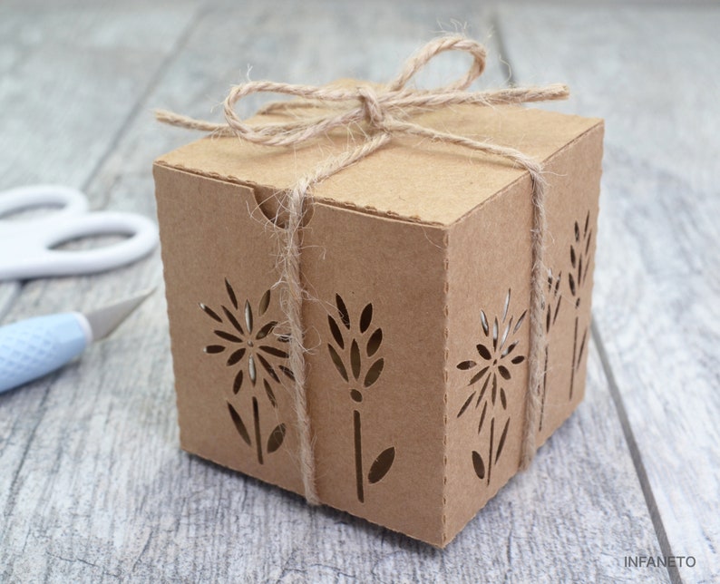 Gift Box Template Cutting Files Cricut Cut File Silhouette - Etsy