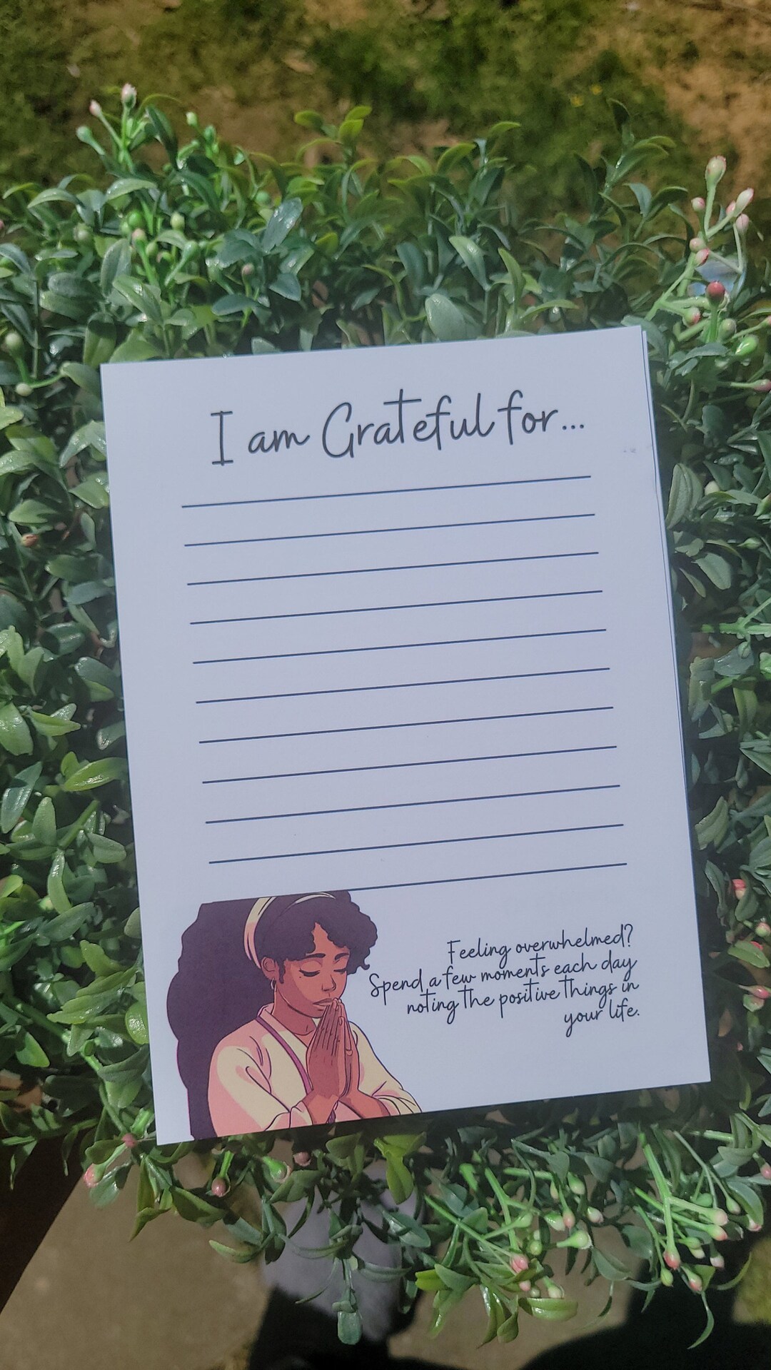 I Am Grateful for Notepad | Desk Pads | Memo Pads for Her | Black Girl ...