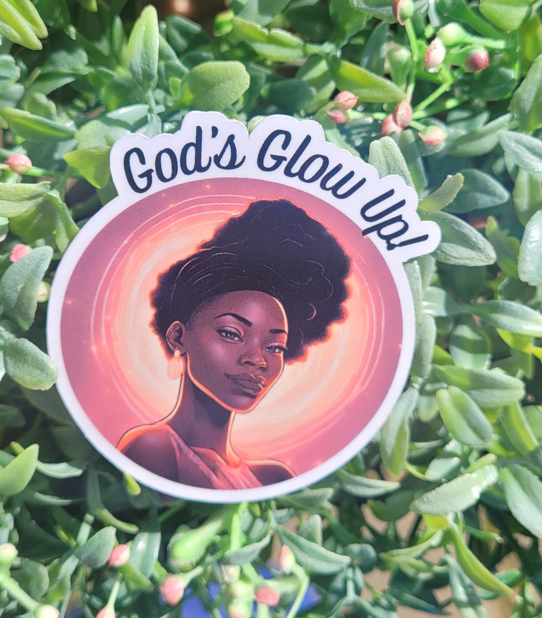 God's Glow up Sticker|self Care Stickers| Journal Stickers| Planner ...