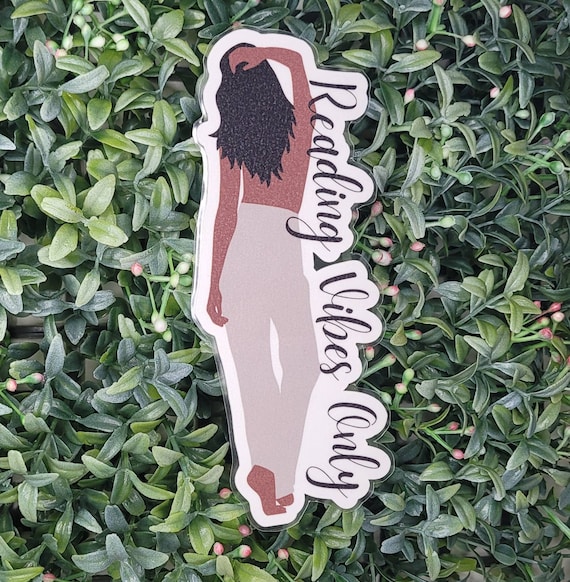 Reading Vibes Silhouette Bookmarks Black Stationary Black - Etsy