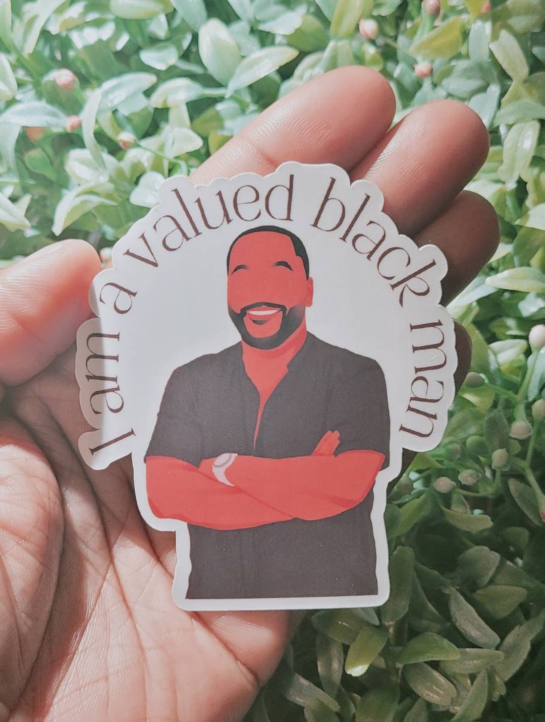 I Am a Valued Black Man Sticker| Self Care Stickers |journal L Stickers ...