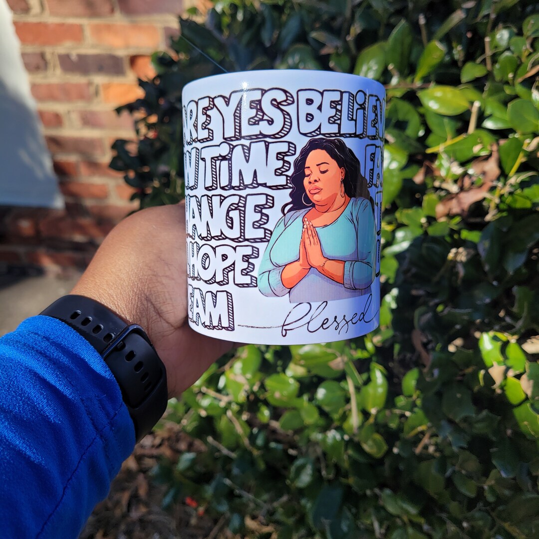 Blessed Coffee Mug Affirmation Mugs Tea Cup Drinkables Sips Tea Coffee ...